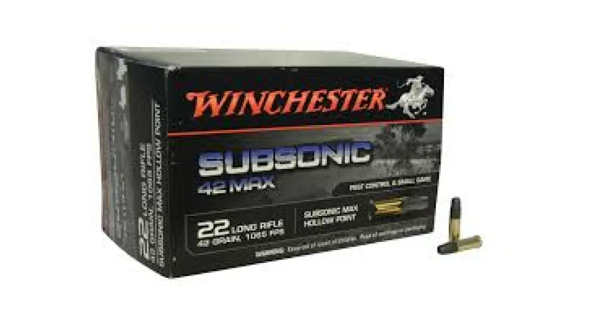 Balas Winchester subsonic calibre 22 lr punta hueca