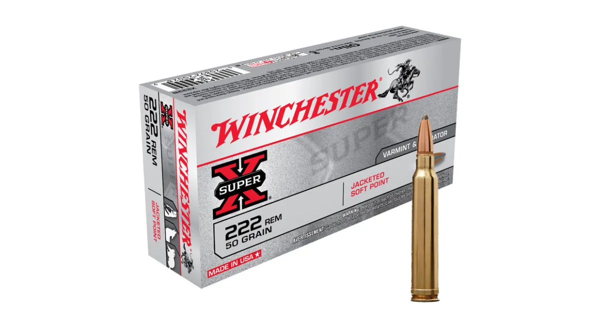Balas Winchester Super X 222 Rem 50 grs
