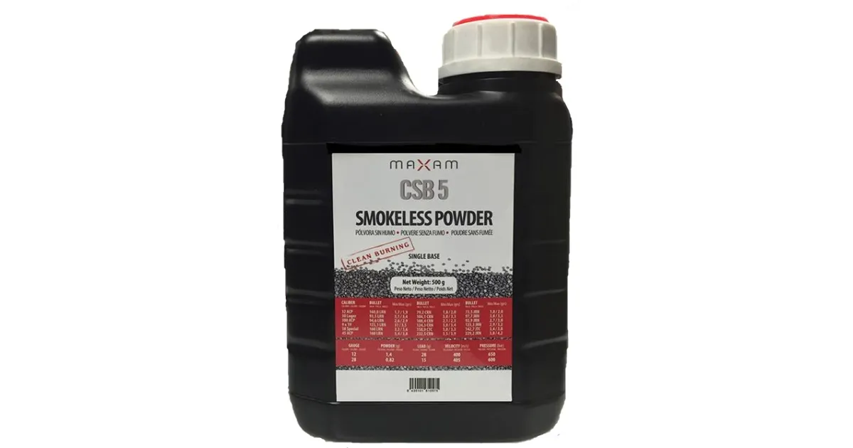 Pólvora csb 5 maxam para recarga