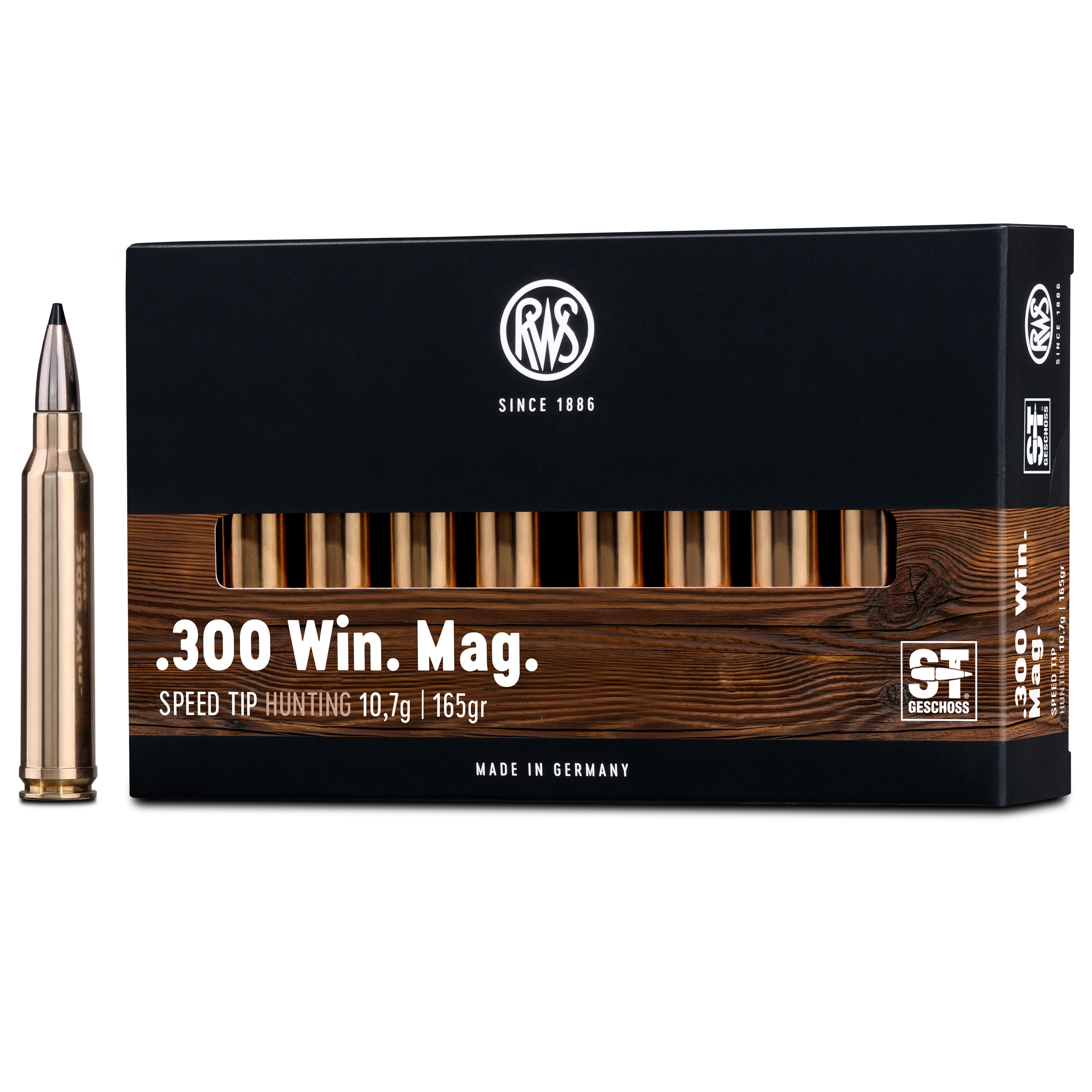 Balas rws 300 plastico speed tip 165 grs